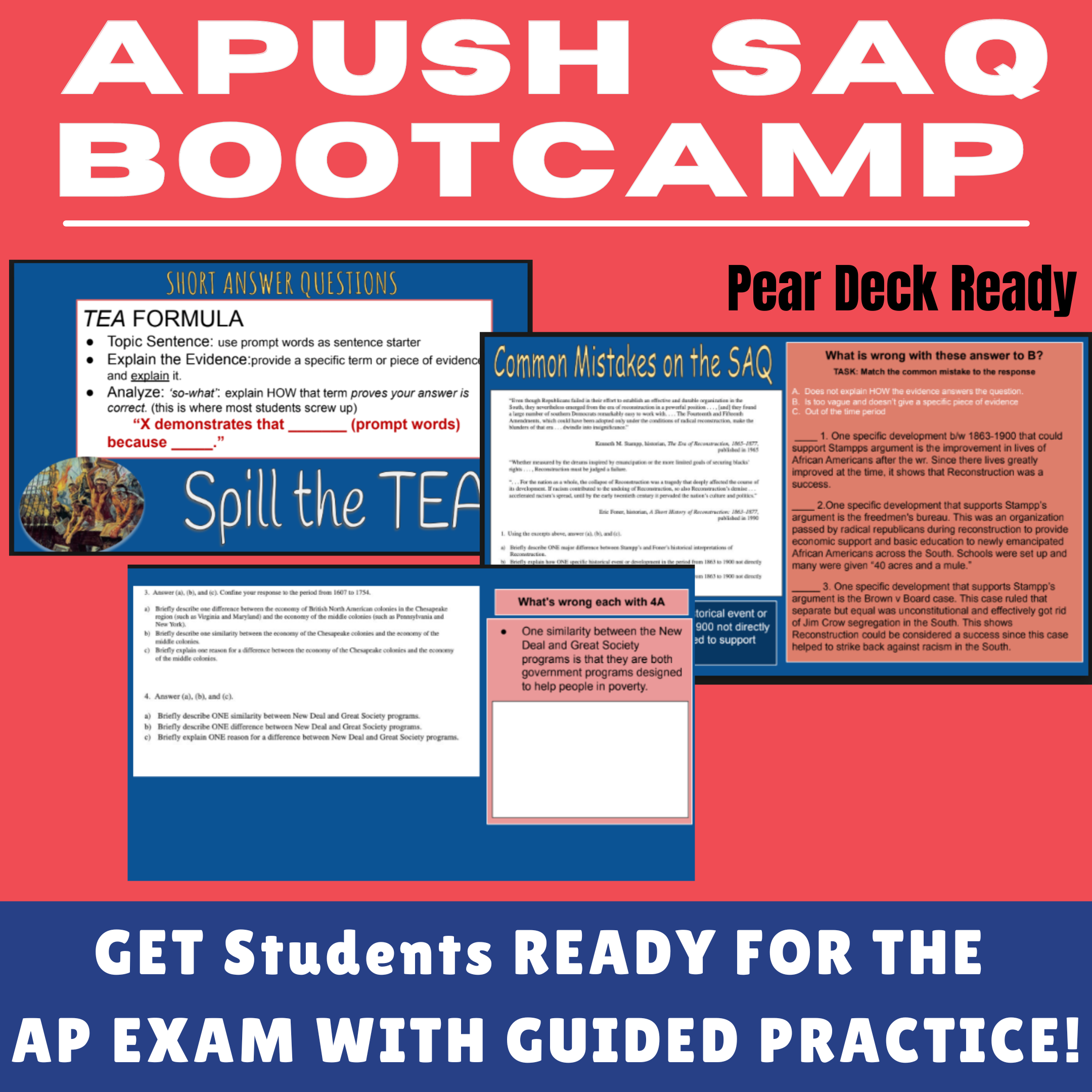 APUSH SAQ Bootcamp! – History For Humans