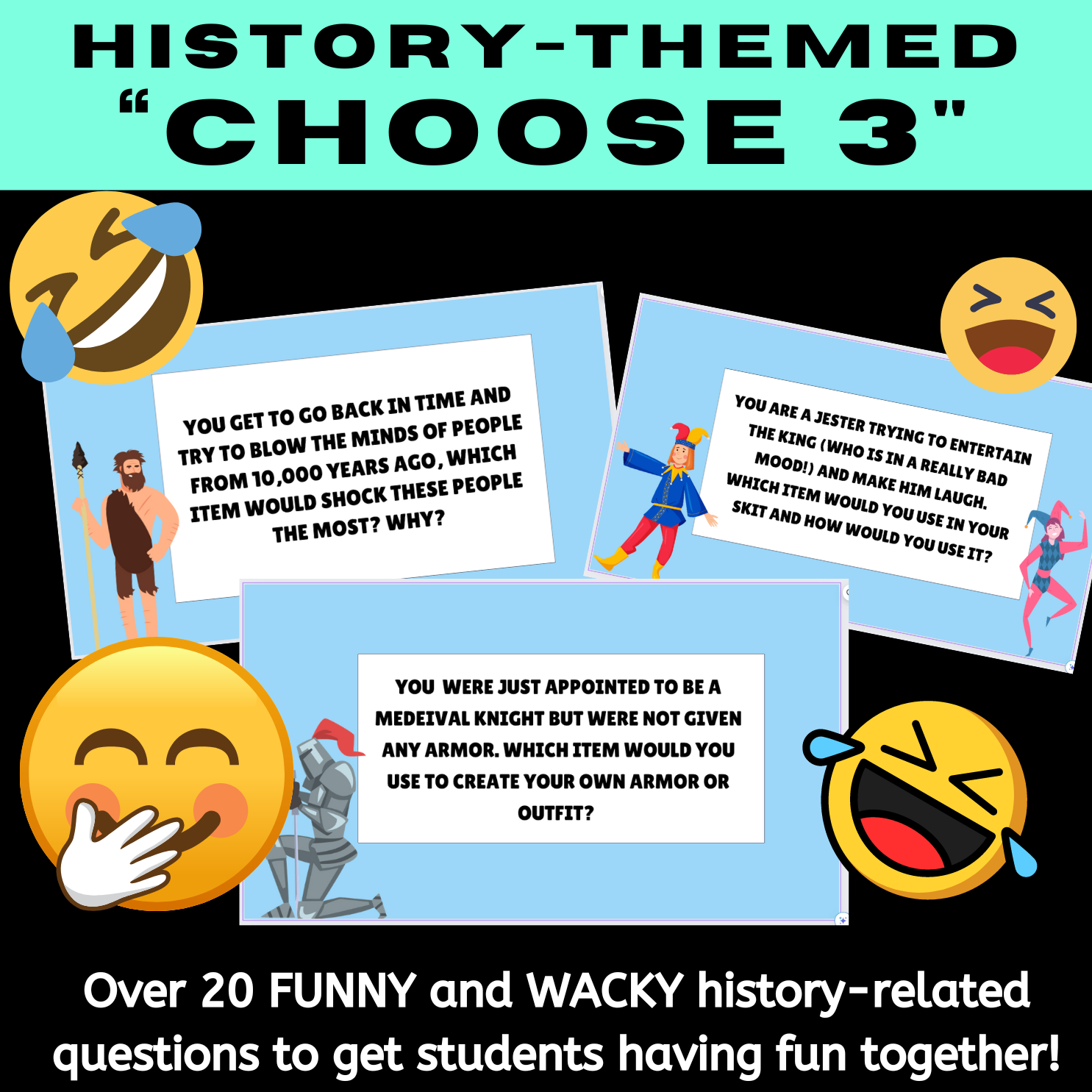 History-Themed "Choose 3" Ice-Breaker Activity – History For Humans