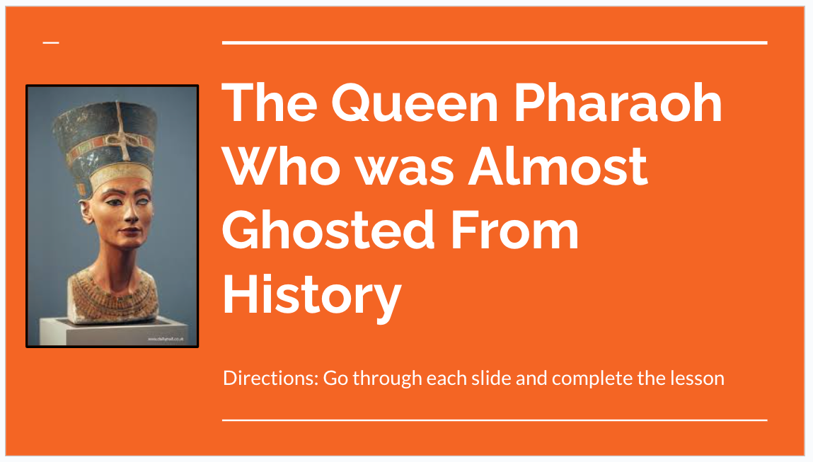 Hatshepsut Investigation: Why History Matters – History For Humans