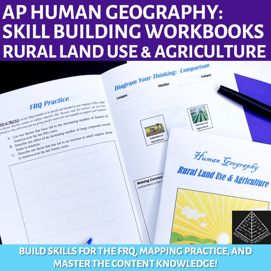 AP Human Geography Workbook Unit 5: Agriculture & Rural Land Use ...