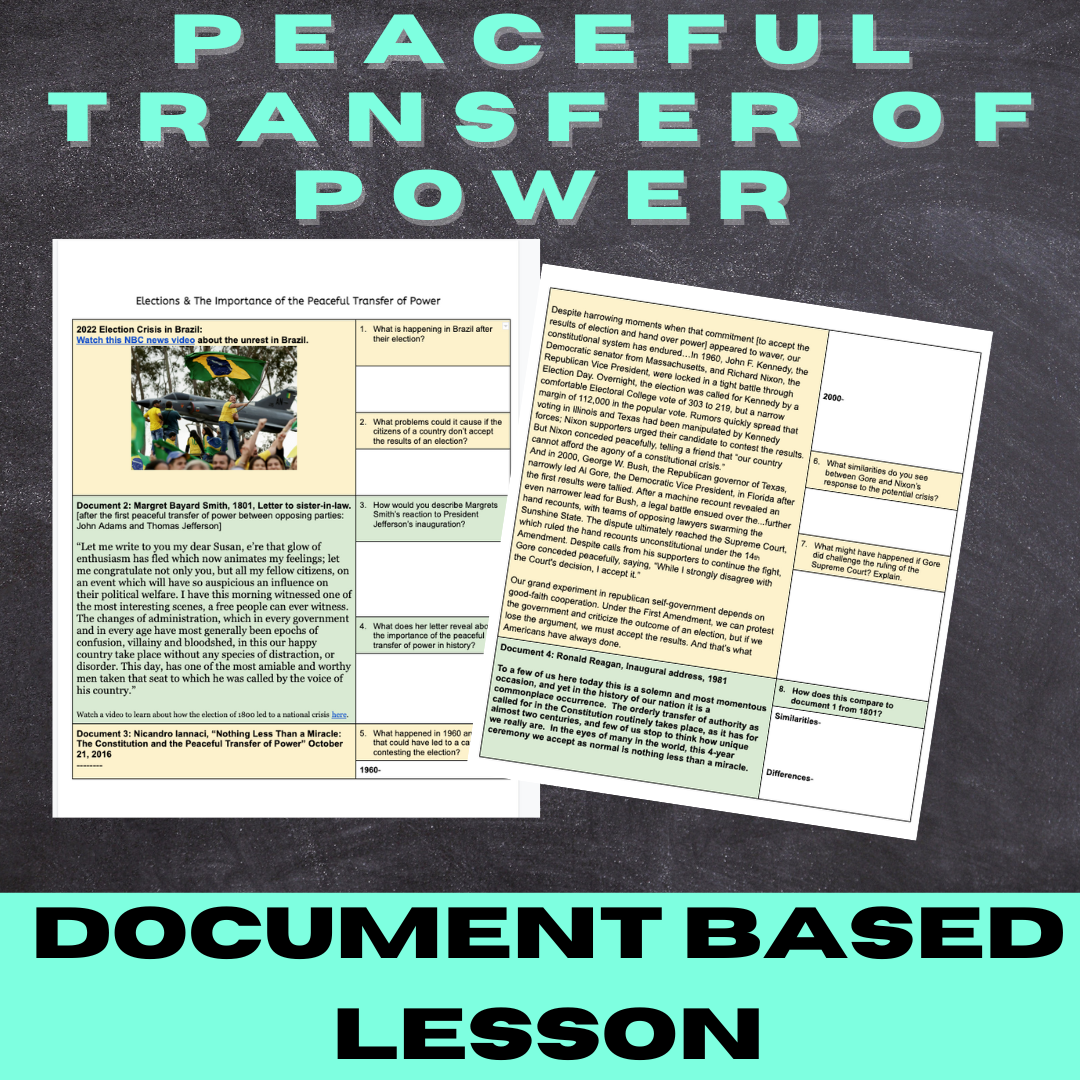 Peaceful Transfer of Power Lesson – History For Humans
