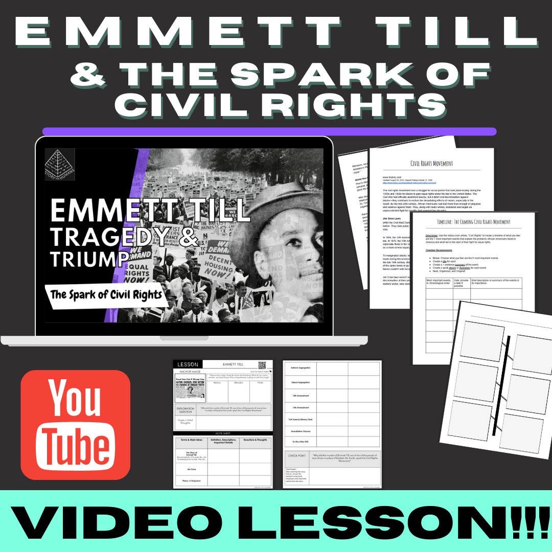🇺🇸 ️📚 Emmett Till & The Civil Rights Movement Lesson & Video – History ...