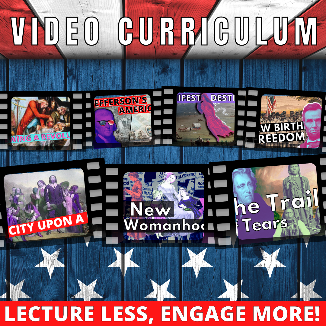 Full Year US History Curriculum | Colonies to Civil War VIDEO LESSONS ...