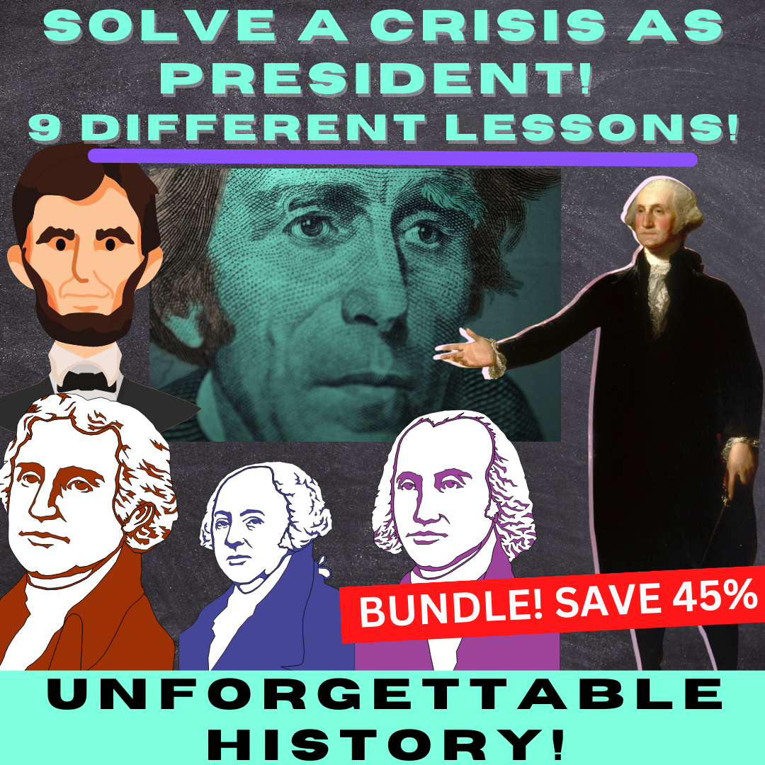 9 Presidential Decisions Activities BUNDLE Washington To Lincoln 9-presidential-decisions-activities-bundle-washington-to-lincoln