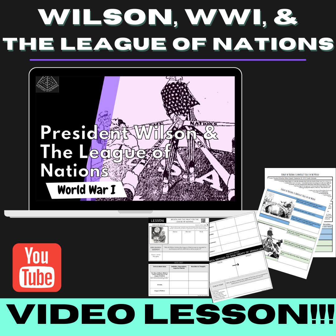 🇺🇸 ️📚 President Wilson & the League of Nations Video Lesson – History ...