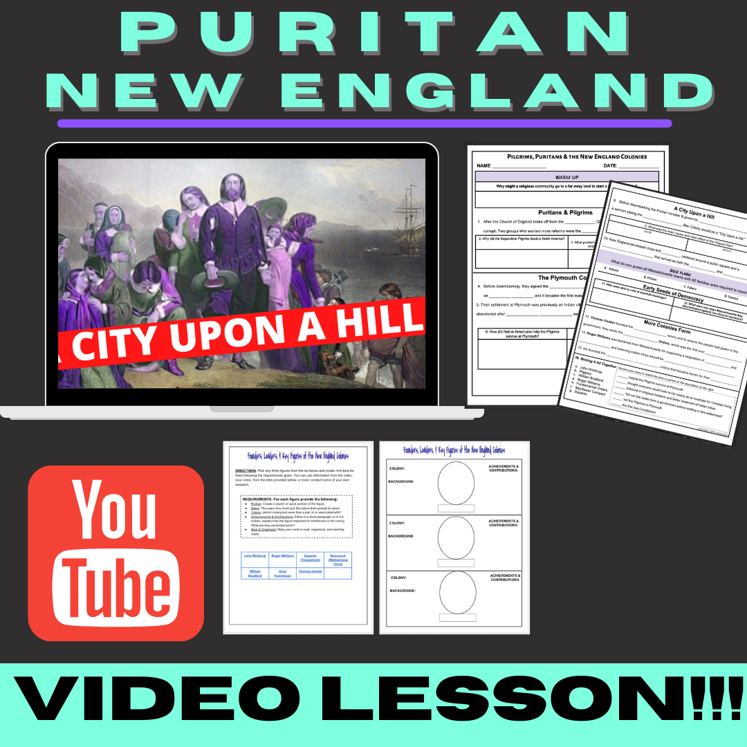 New England & Massachusetts Bay Colony Lesson! – History For Humans