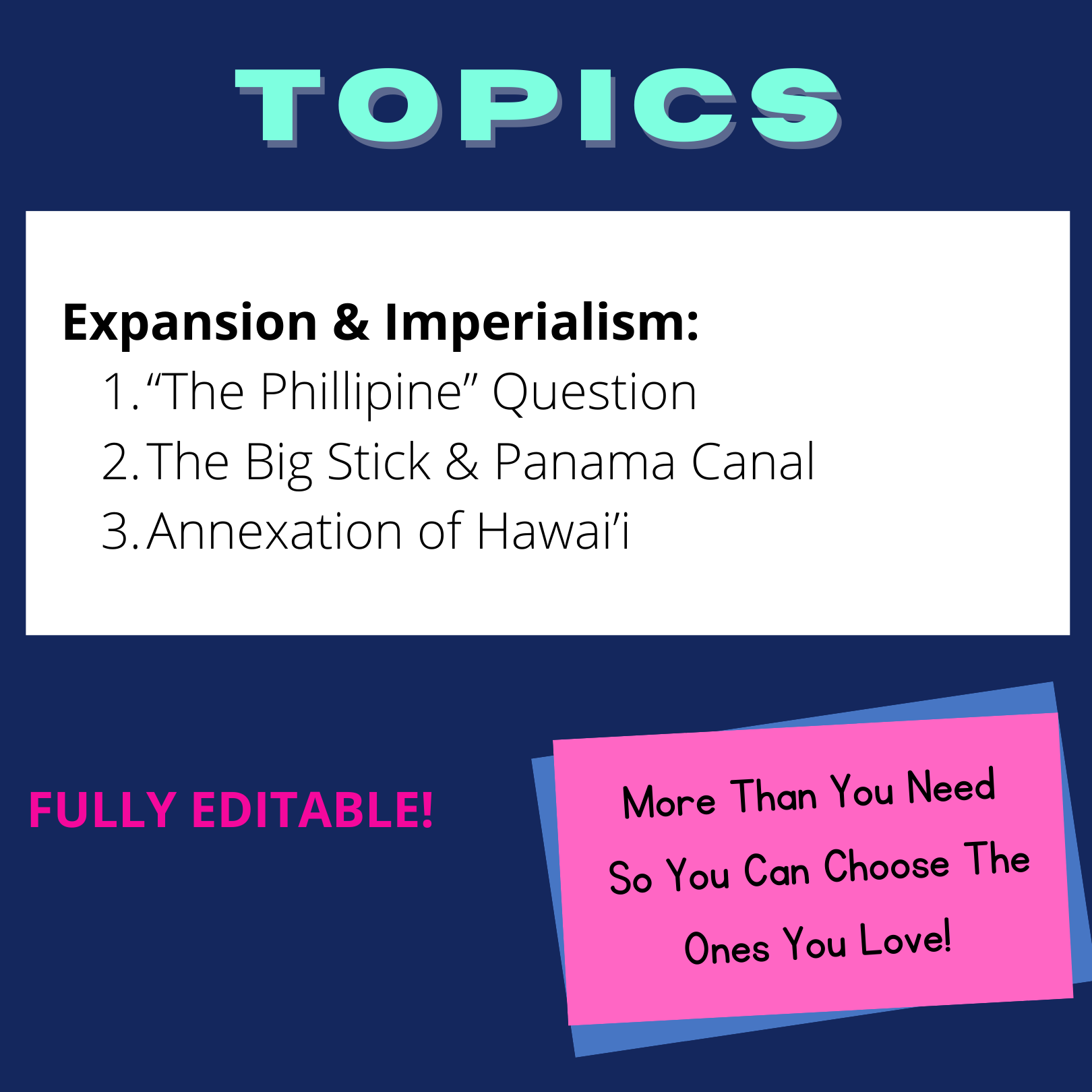 US Imperialism Mini Inquiry Activities | Like DBQs but fun! – History ...