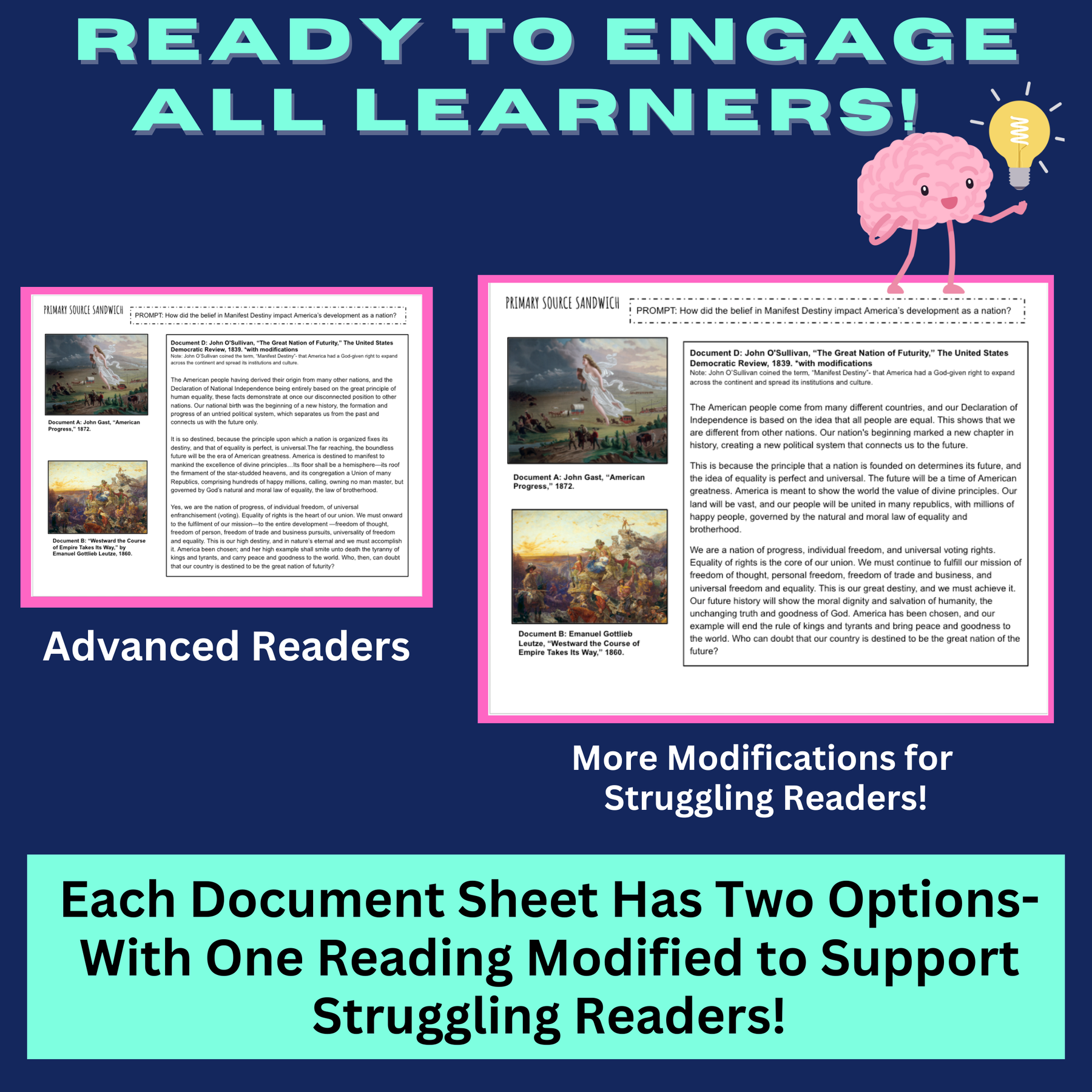 Westward Expansion & Sectionalism Mini-Inquiry Activities – History For ...