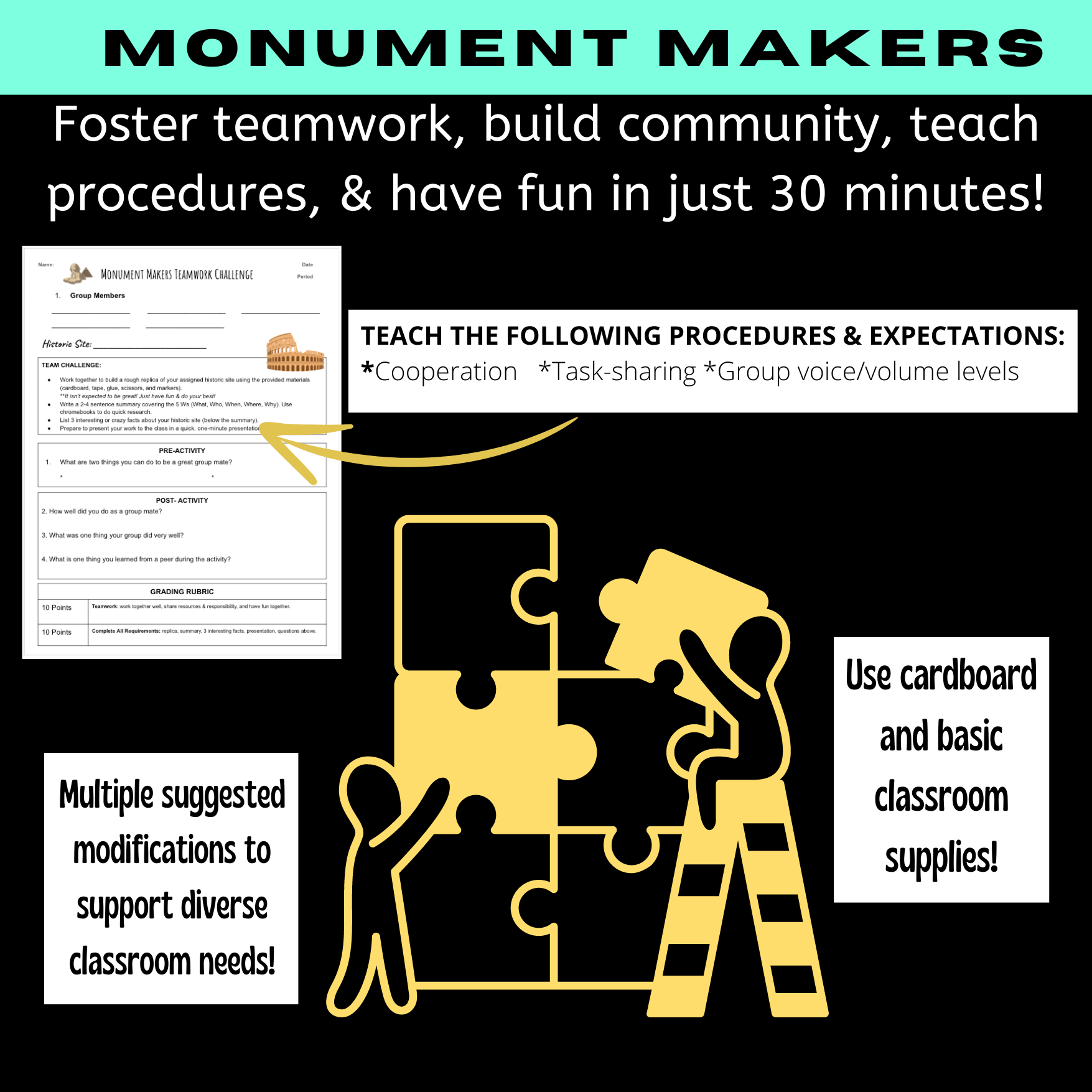 Monument Makers Team-Building Activity – History For Humans