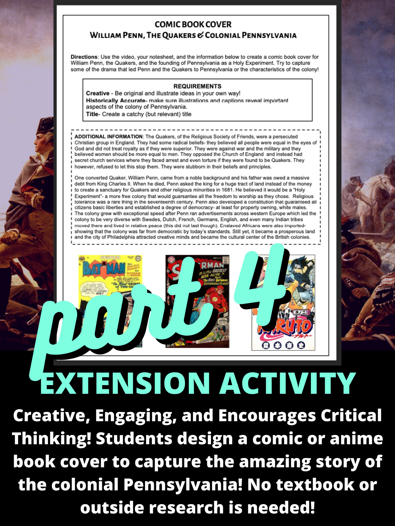 📝Colonial Pennsylvania Video Lesson – History For Humans