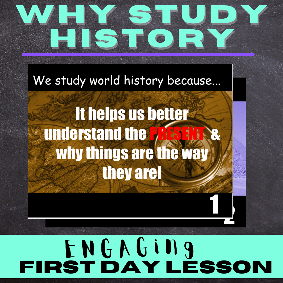 Why Study History Activity - First Day Activity For History Class ...