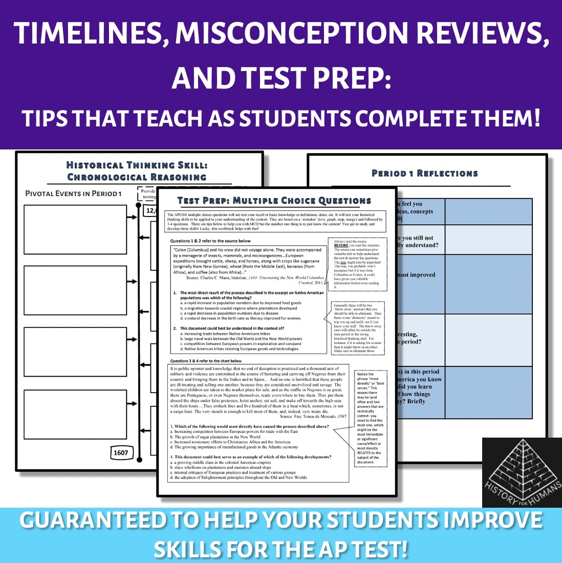 🇺🇸 ️ 📚 AP US History Period 1 Study Guide & Workbook – History For Humans
