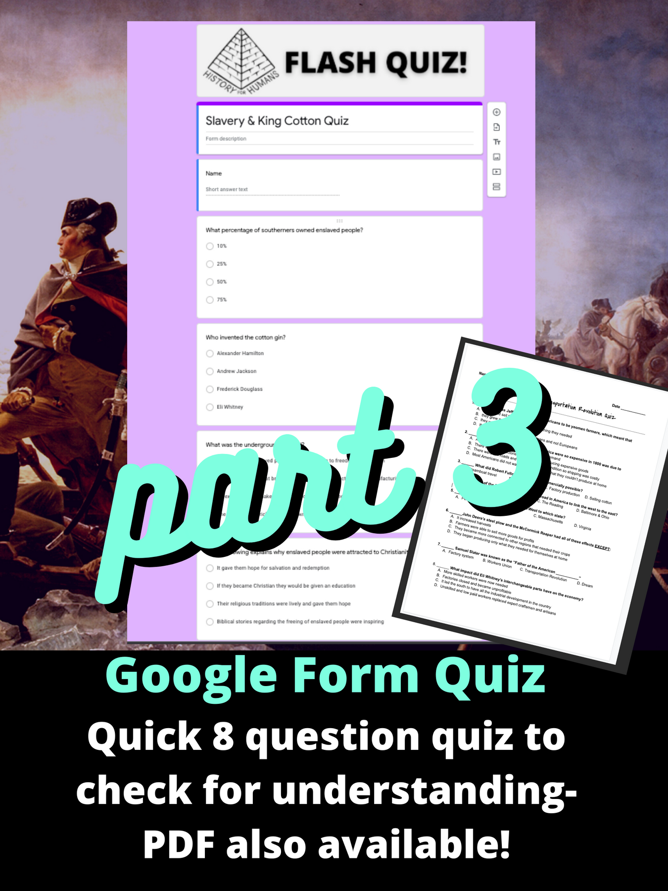 Slavery and King Cotton Lesson with Video – History For Humans
