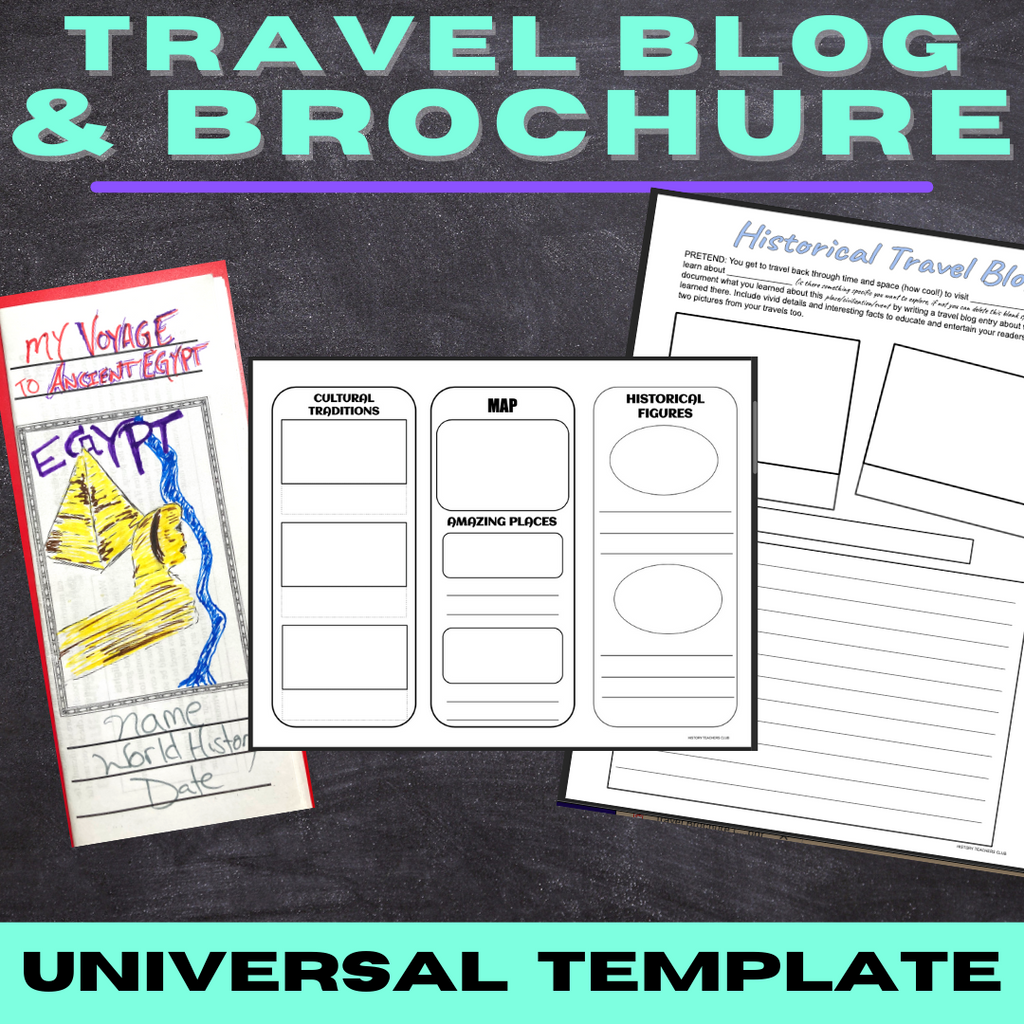 Blank Travel Brochure Template For Kids