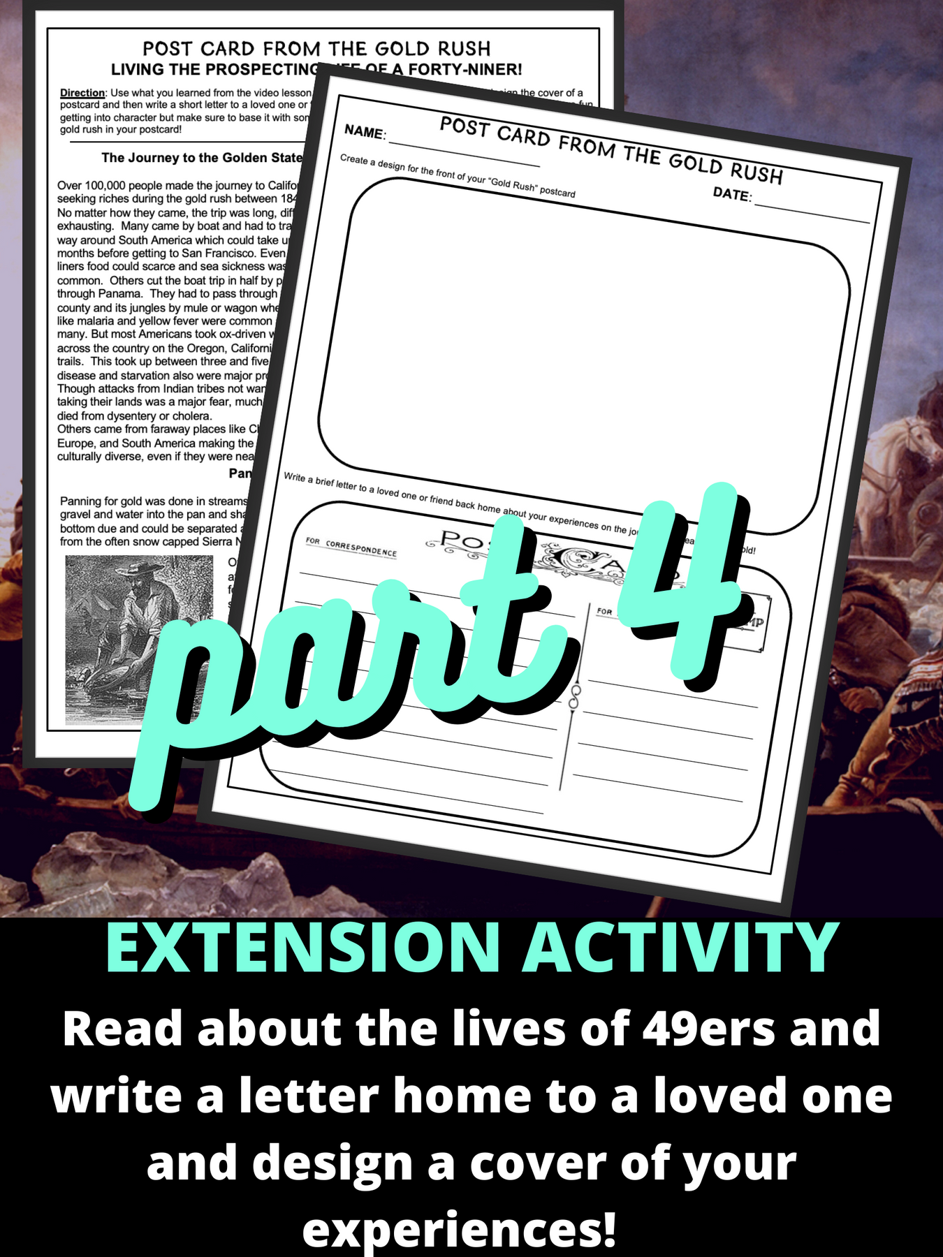 🇺🇸 📚 The Gold Rush and the Forty-Niners VIDEO Lesson – History For Humans